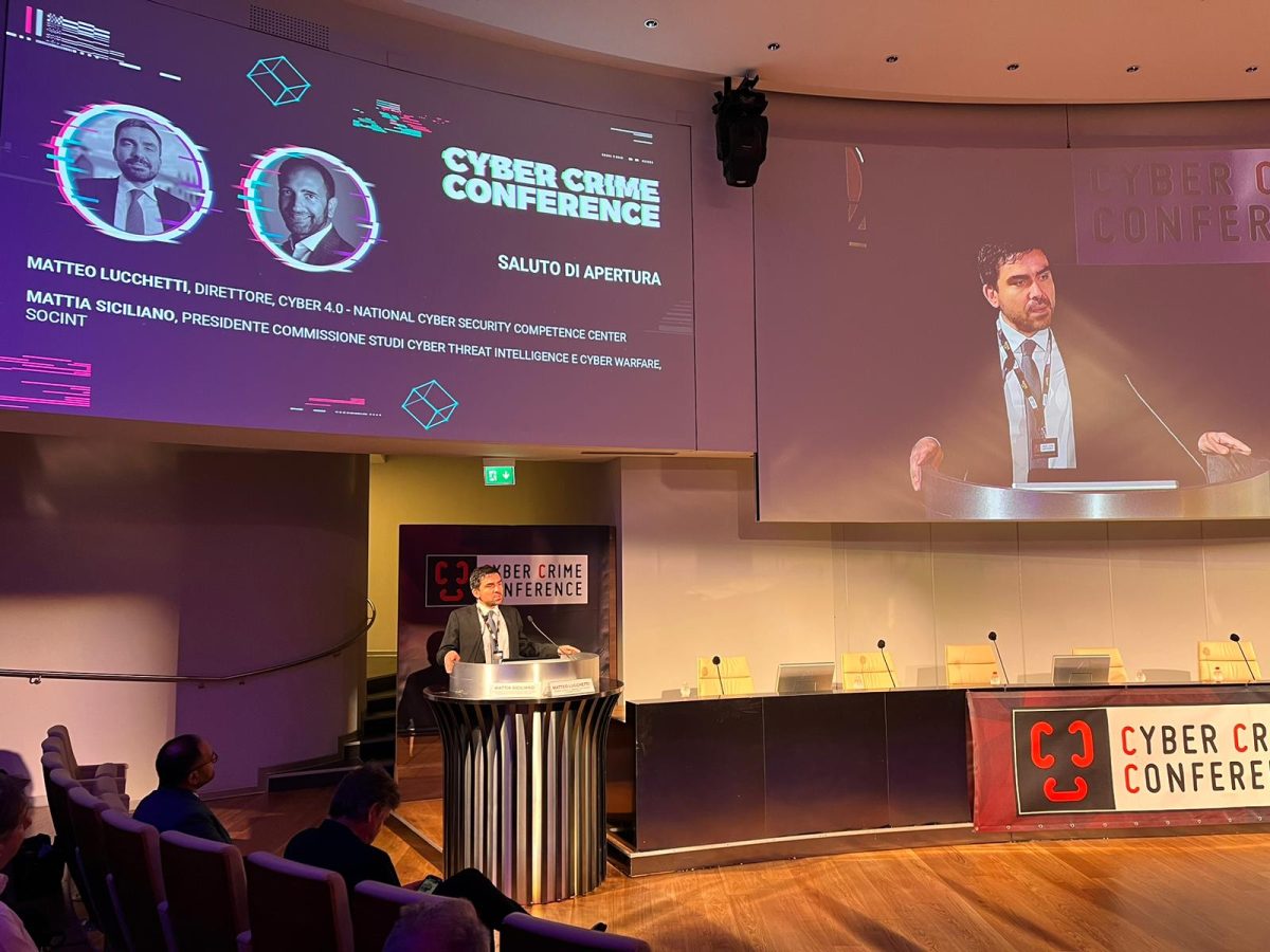 Cyber 4.0 launches warning at Cyber Crime Conference in Rome - Cyber 4.0
